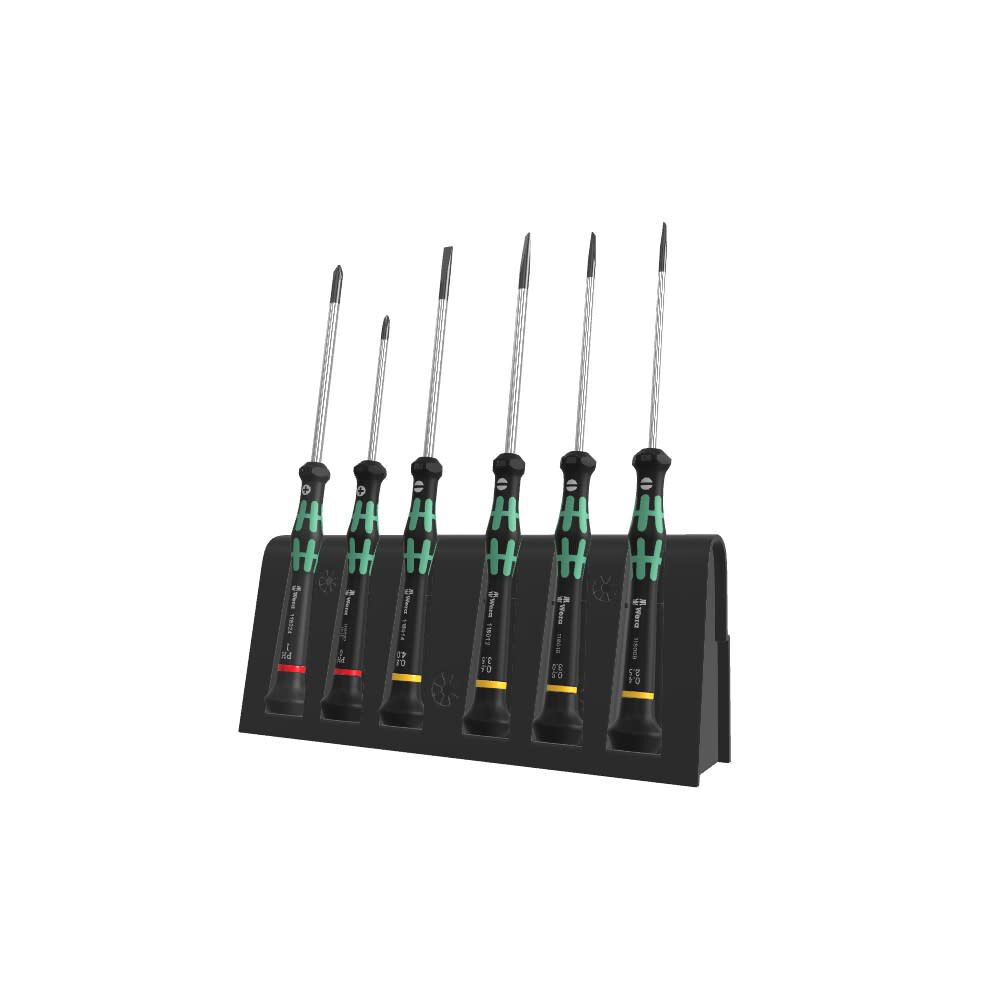 Wera Tools 6pc 2035/6 B Micro Screwdriver Set with Rack 05118152001 ...