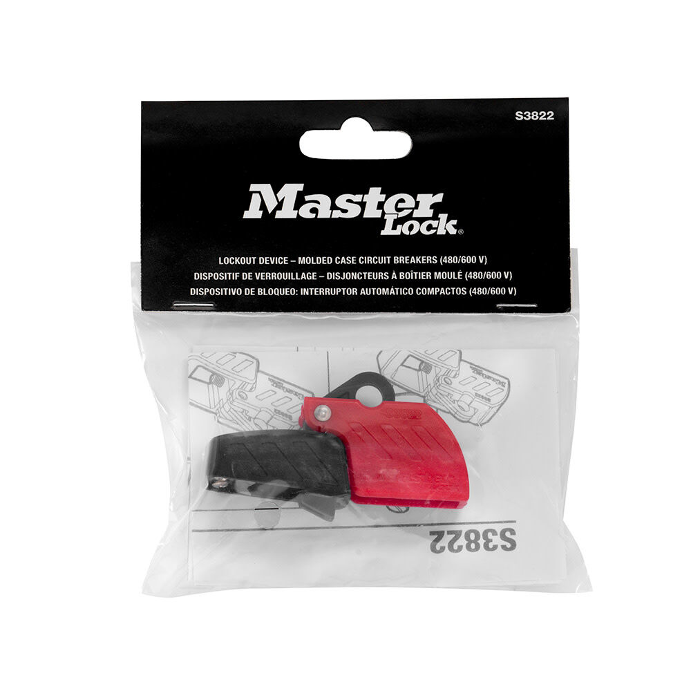 Master Lock Grip Tight Molded Case Circuit Breaker Lockout Device S3822 ...