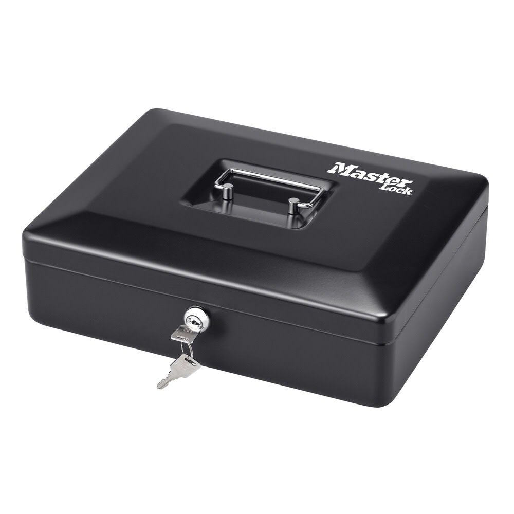 Master Lock Sentry Keyed Cash Box Safe Black Steel CB12ENGHRO - Acme Tools