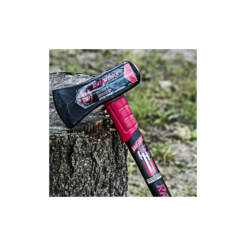 Razorback 8 Lbs Steel Head Splitting Maul with 34 In. Fiberglass Handle ...