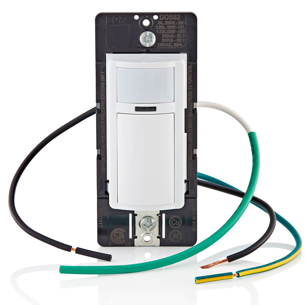 Leviton Motion Sensor Light Switch 2A Auto-On Decora Occupancy 3423100E - Acme Tools