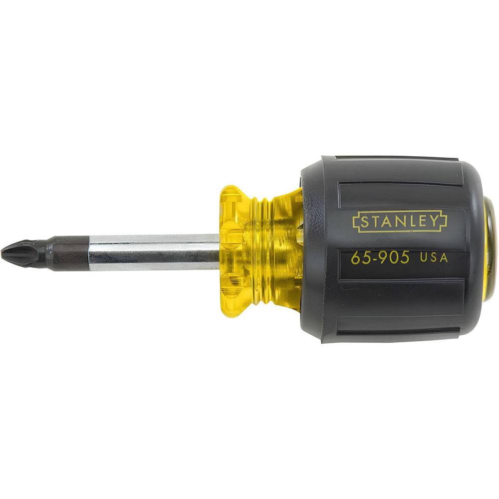 Stanley Vinyl Grip Phillips Tip Stubby Screwdriver # 2 x 1-1/2 in 65 ...