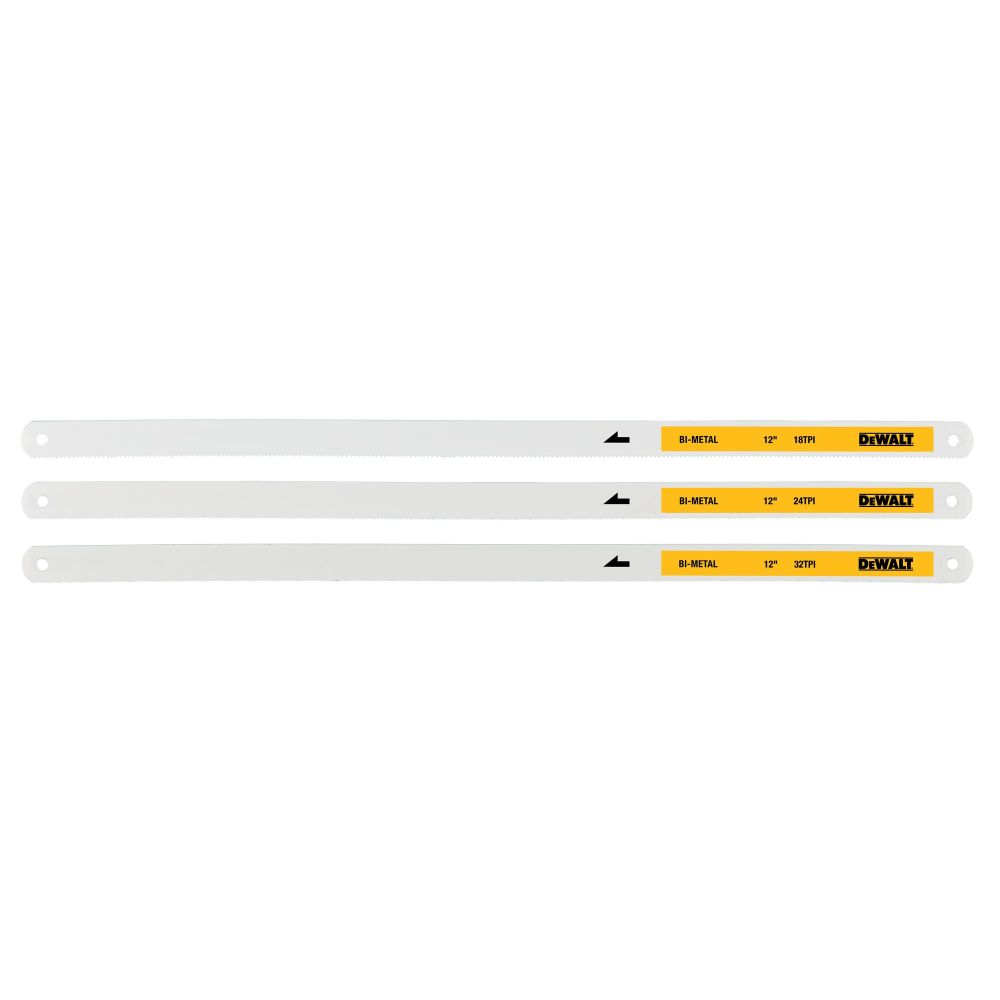 DEWALT Hacksaw Blade Set 12 in 3 Pack DWHT20558 - Acme Tools