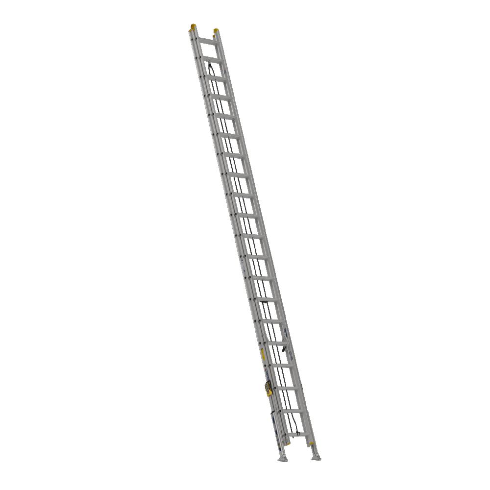 Werner 40 Ft. Type I Aluminum D-Rung Extension Ladder with Werner ...