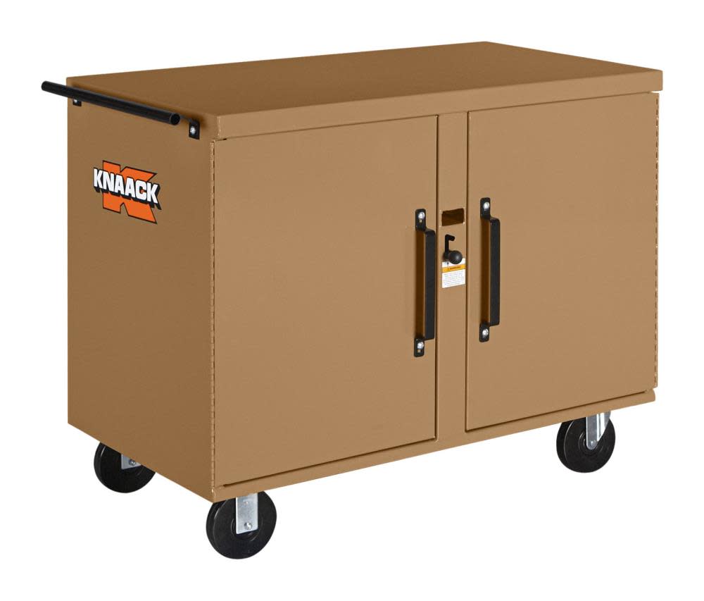 Knaack STORAGEMASTER Rolling Work Bench Steel Jobsite Box 49 - Acme Tools