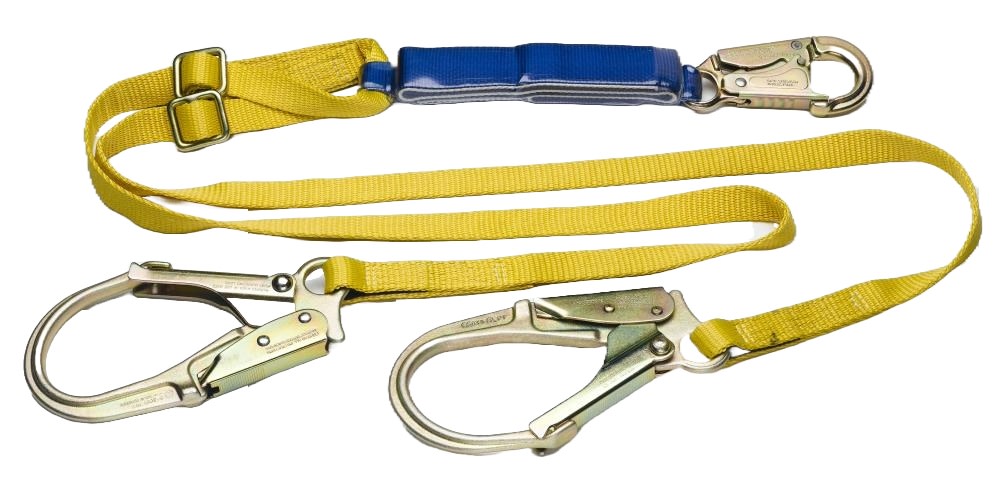 Werner 6 Ft. DeCoil Adjustable Twin Leg Lanyard (DCELL Shock Pack 1 in ...