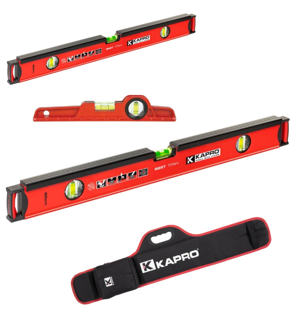Kapro Masonry Levels Set, 4 Piece 985T-MASTERSET - Acme Tools