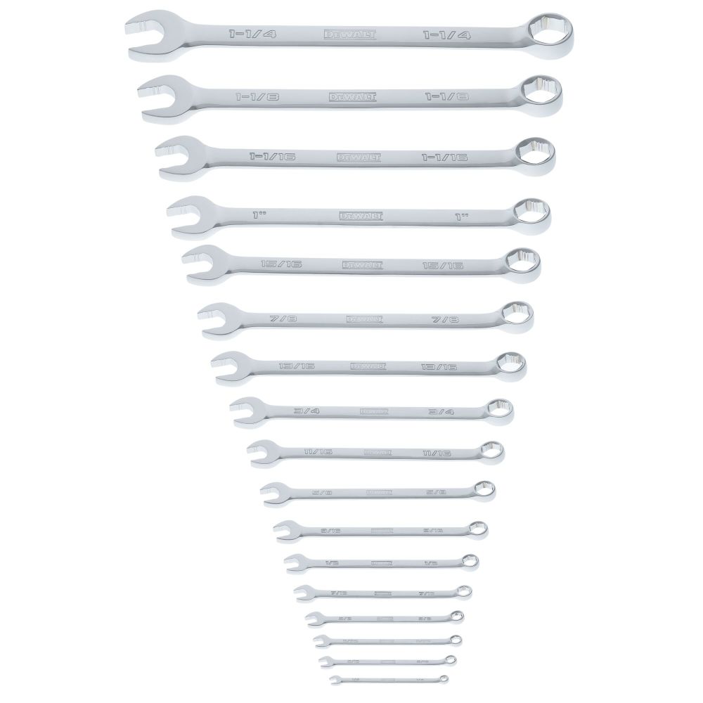 DEWALT TOUGHSERIES 17 Piece SAE Combination Wrench Set DWMT45428 - Acme ...