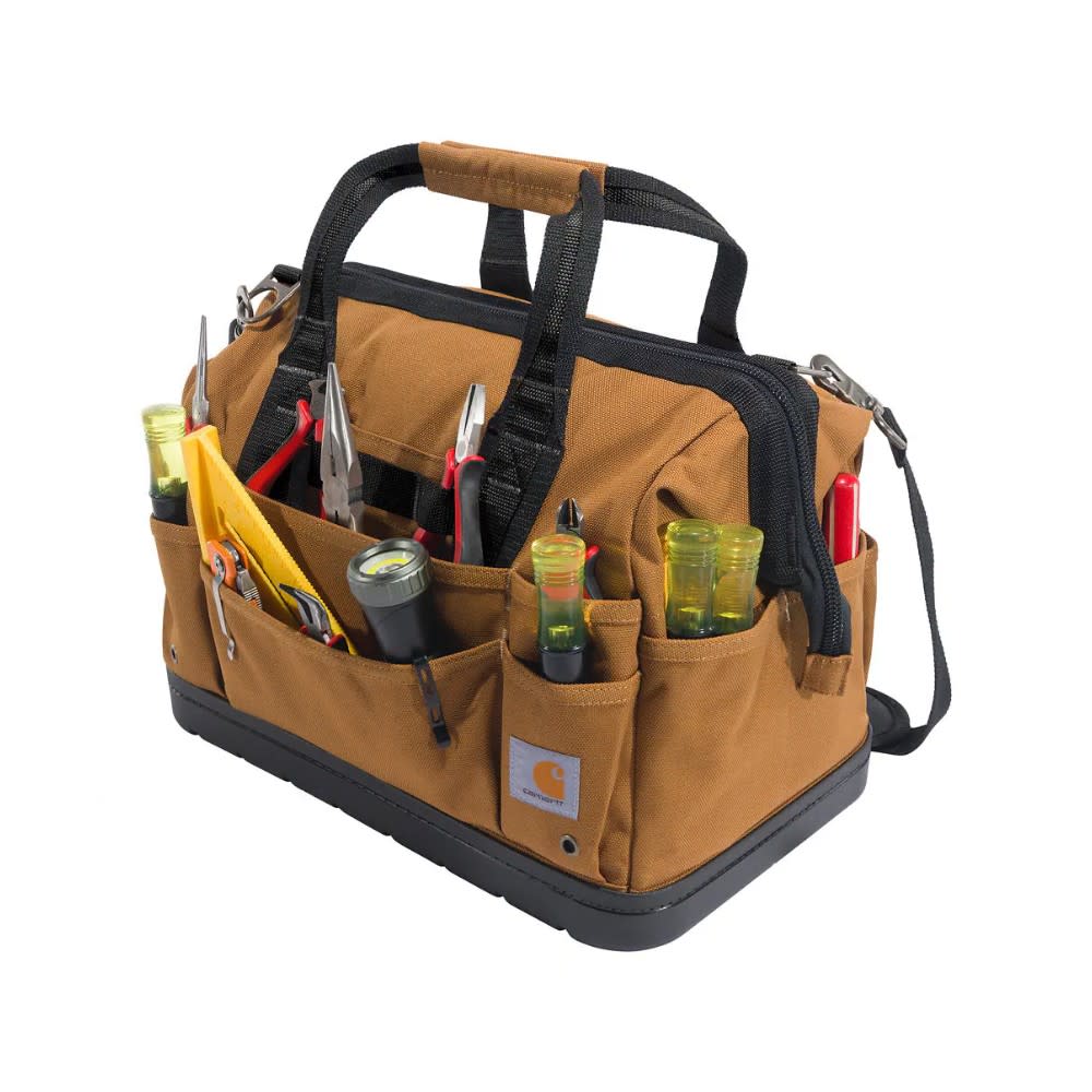 Carhartt 16-Inch Molded Base Heavyweight Tool Bag, One Size, Carhartt ...