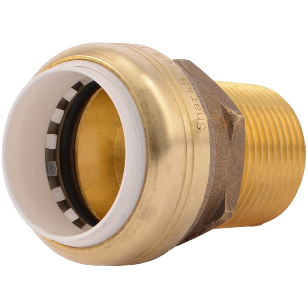 Sharkbite 1in PVC x 1in MNPT Brass PVC Male Adapter UIP140A - Acme Tools