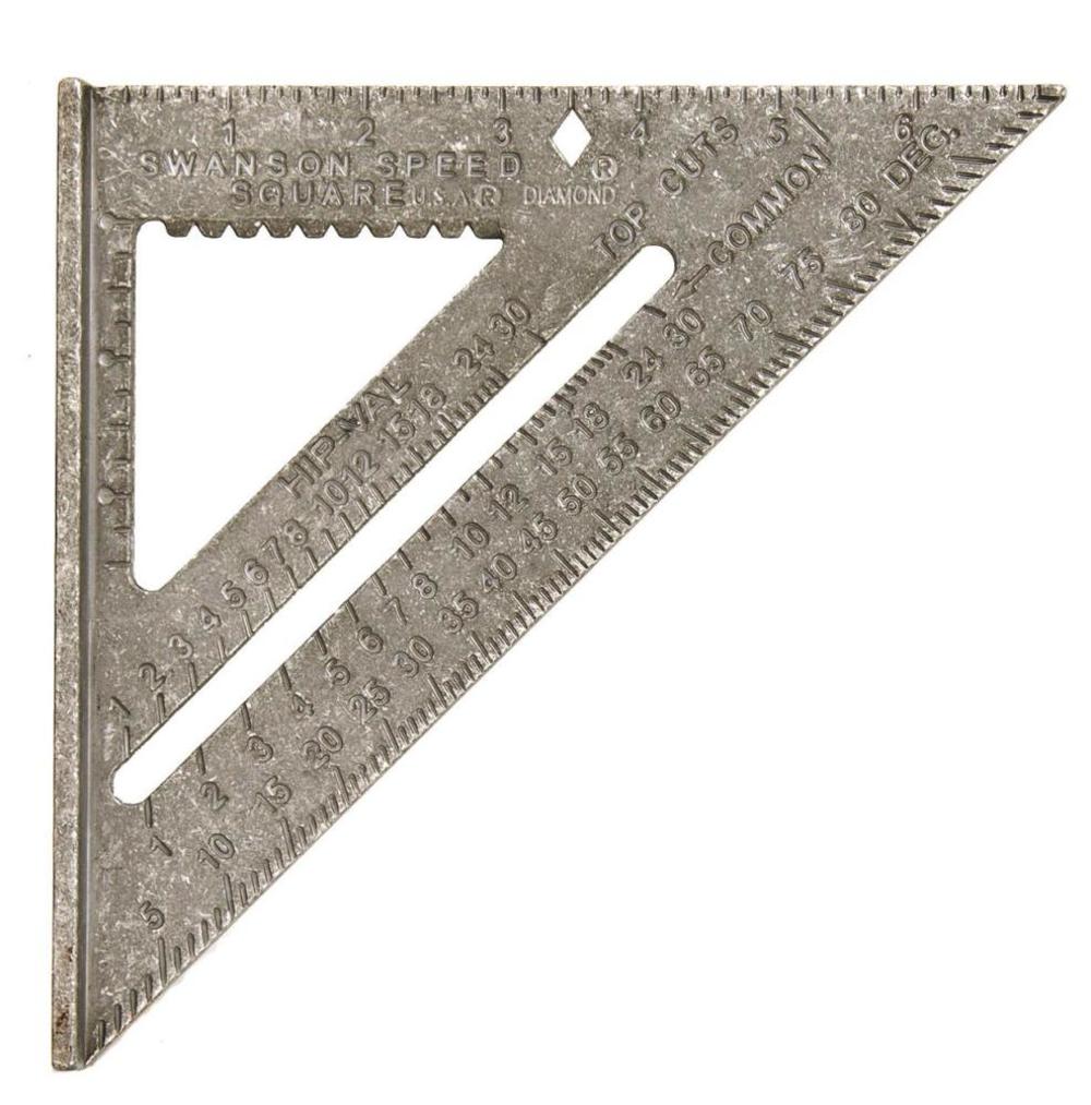 Swanson Tool Speed Square with Plain Markings, Blue Book T0101 - Acme Tools