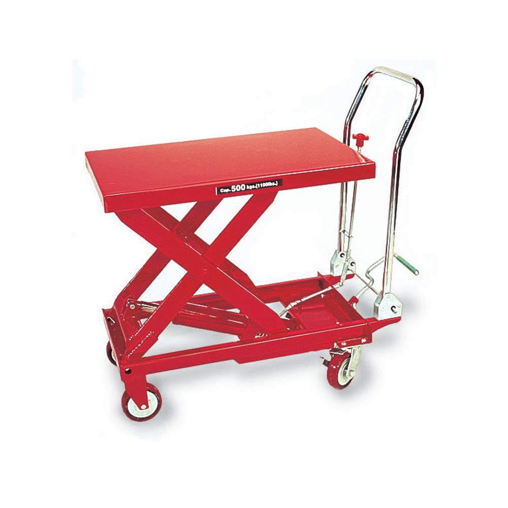 American Forge Hydraulic Table Cart Foot Pedal Operated 1100 Lbs Heavy ...