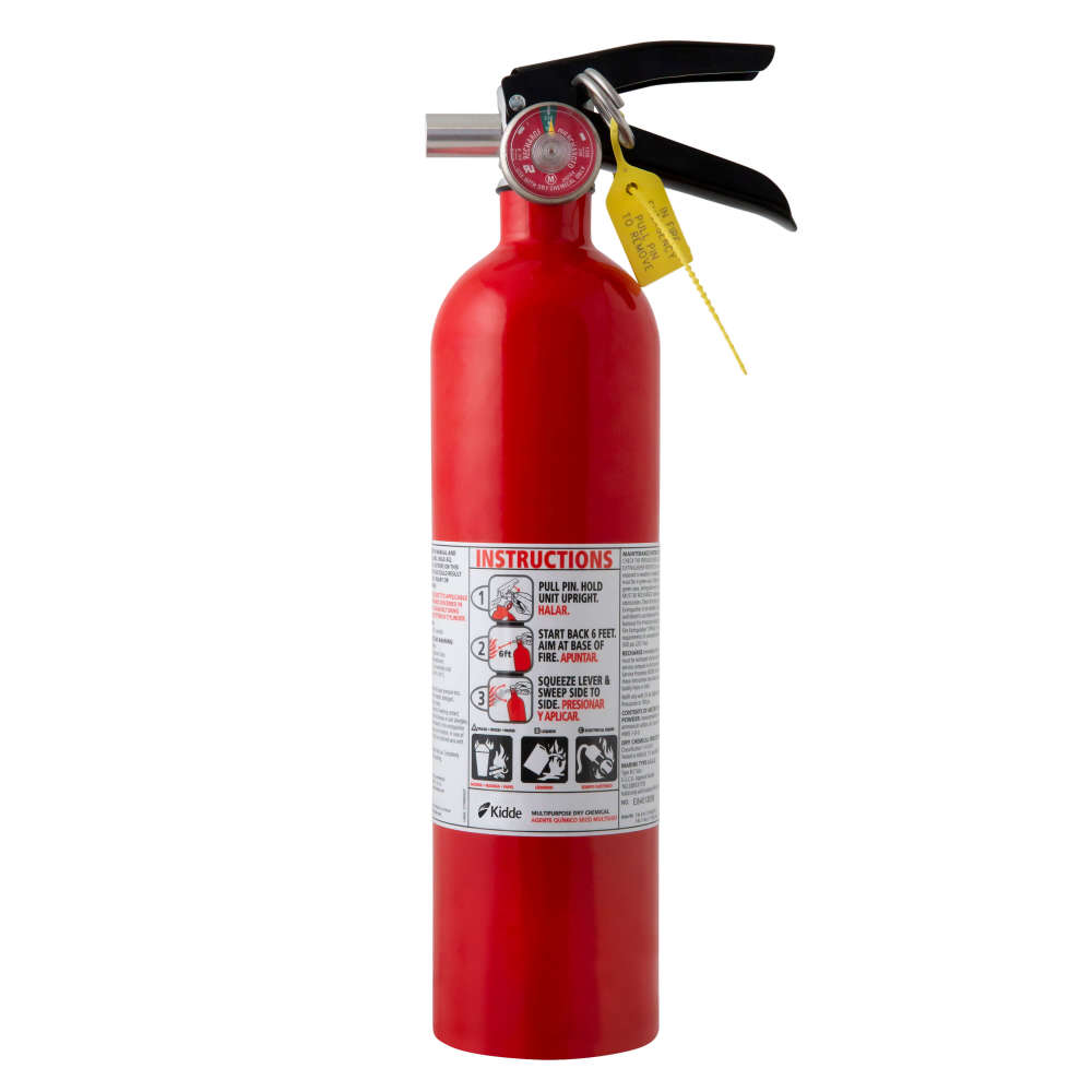 Kidde Class A-B-C 10 Lbs Multipurpose Fire Extinguisher with Wall Hook ...