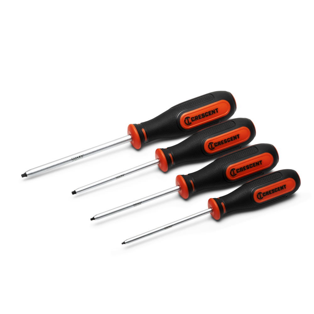 Crescent Square Dual Material Screwdriver Set 4pc CSQSET4PC - Acme Tools