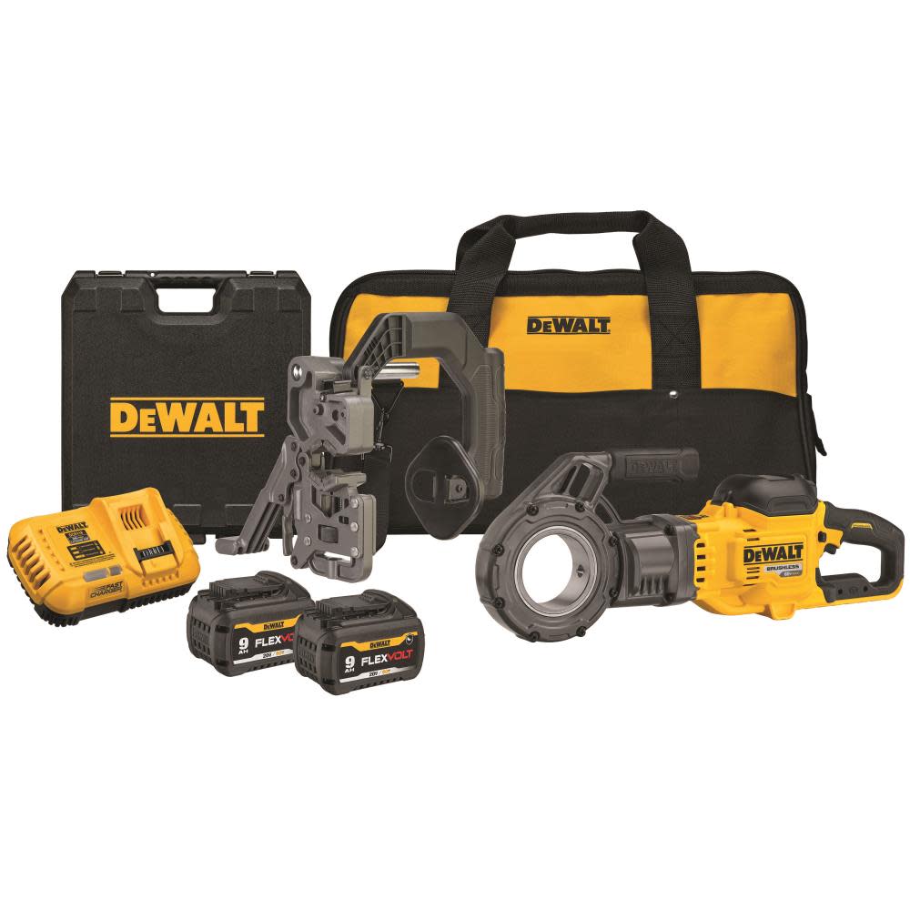 DEWALT FLEXVOLT 60V MAX Cordless Pipe Threader Kit DCE700X2 - Acme Tools