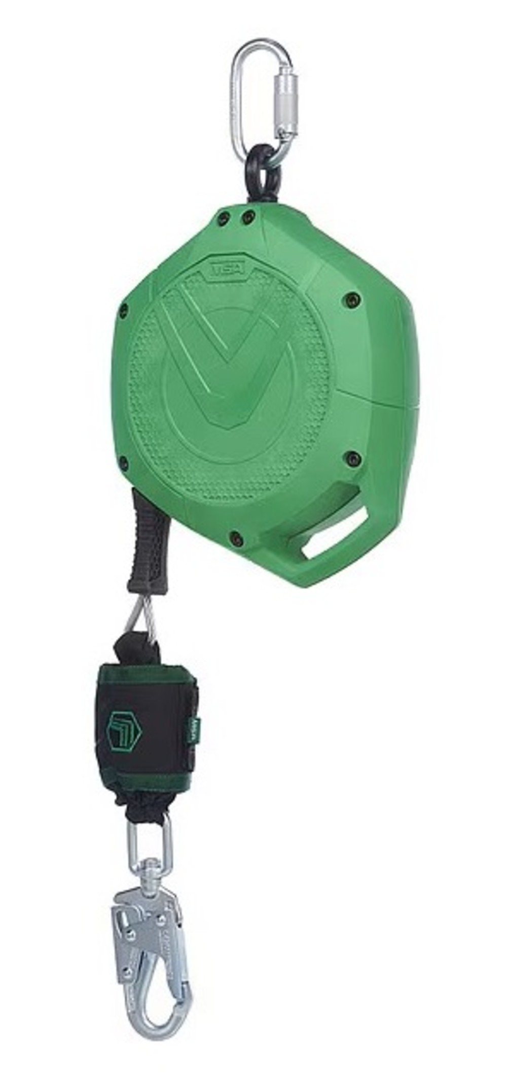 MSA Safety Works V-SHOCK EDGE 30 Ft. Single-Leg Self Retracting Lanyard ...