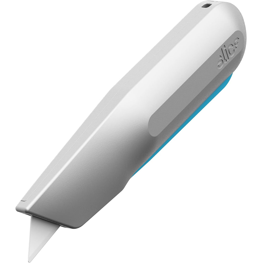 Slice 6.65 Inch x 2.17 Inch Smart-Retracting Metal Handle Squeeze Knife ...