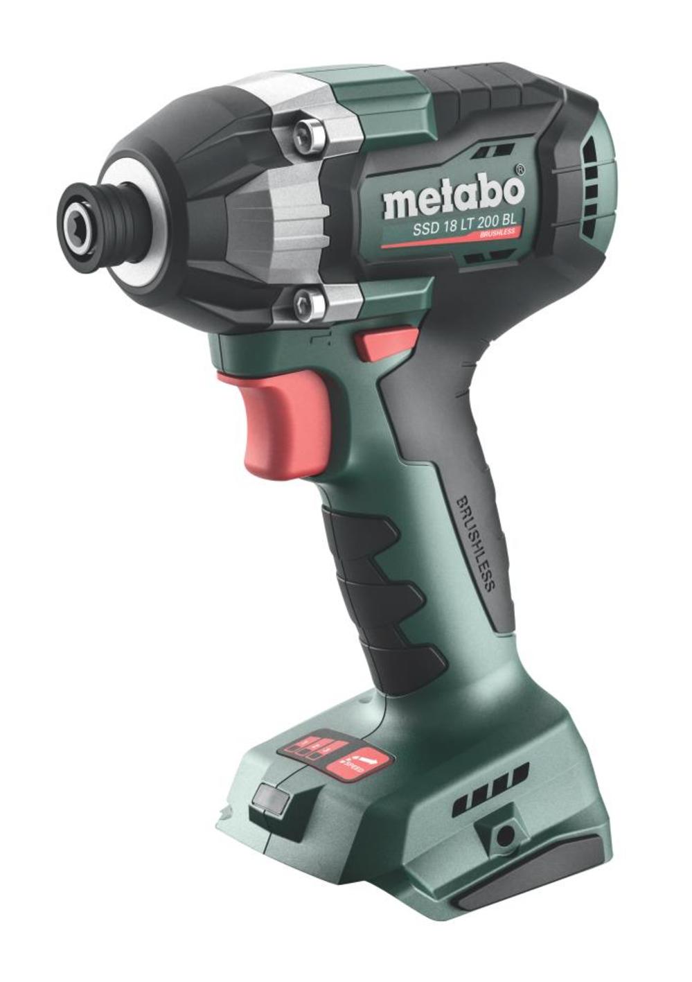 Metabo SSD 18 LT 200 BL 18V 1/4in Hex Brushless Impact Driver (Bare ...