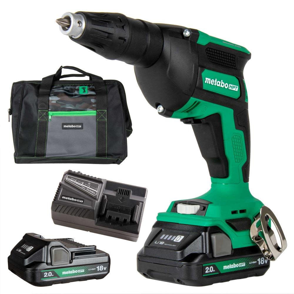 Metabo HPT 18V MultiVolt Drywall Screw Gun Cordless Kit W18DAQAM - Acme ...