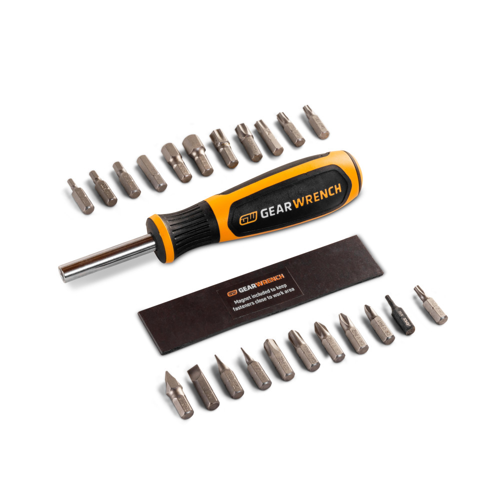 GEARWRENCH 1/4 Inch Drive MicroDriver Set with 120XP Locking Flex Head ...