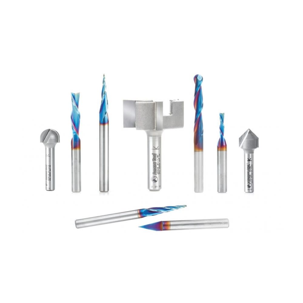 Axiom CNC Bit Set For Iconic Series 9pc ABS901 - Acme Tools