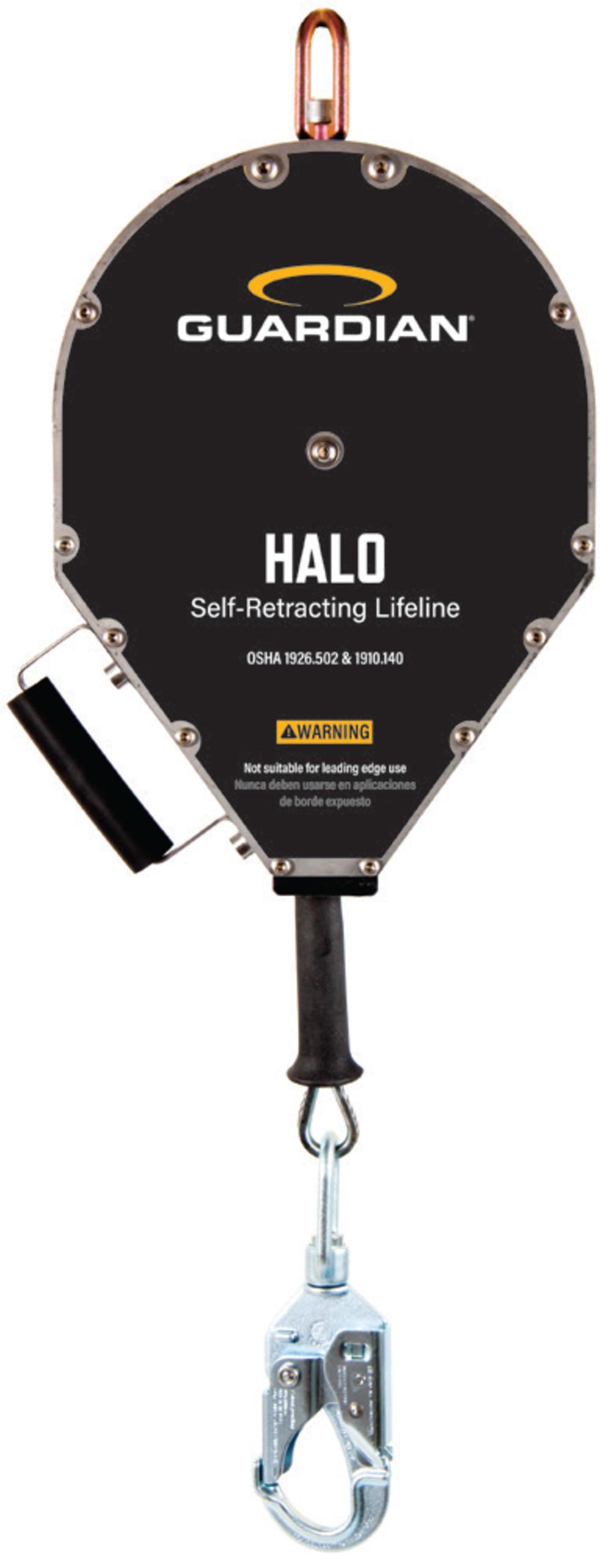 Guardian Fall Protection Class 1, 50 ft Halo Big Block Cable SRL with ...