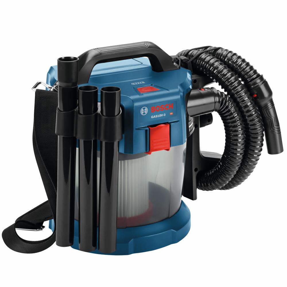 Bosch 18 V 2.6-Gallon Wet/Dry Vacuum Cleaner with HEPA Filter (Bare ...