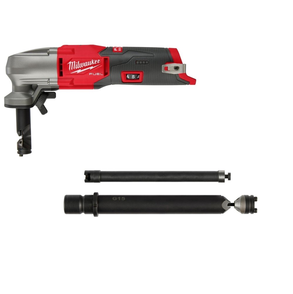 Milwaukee M12 FUEL Nibbler 16 Gauge (Bare Tool) with Extension Bundle ...