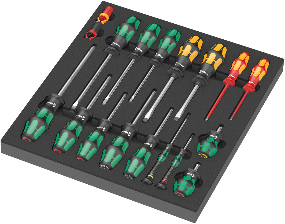 Wera Tools 9710 Foam Insert Screwdriver Set 1 18pc 05150101001 - Acme Tools
