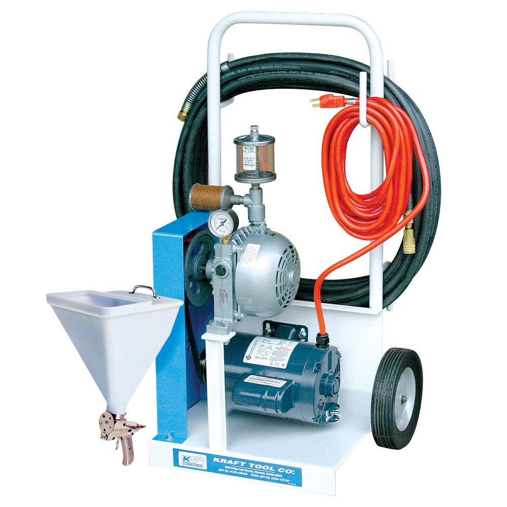 Kraft Tool Co Standard Texture Gun and Hopper with Compressor PC500 ...