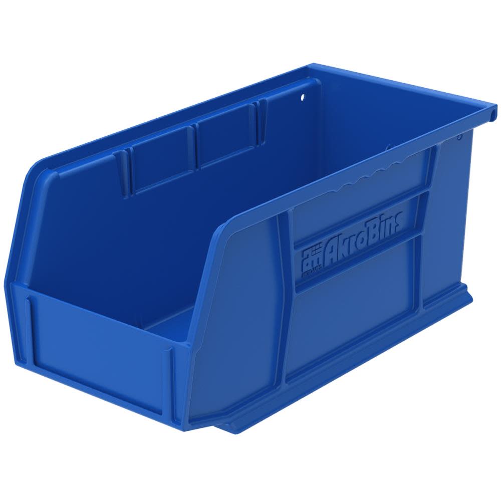 Akro-Mils AkroBin 10-7/8In x 5-1/2In x 5In Blue 30230BLUE - Acme Tools