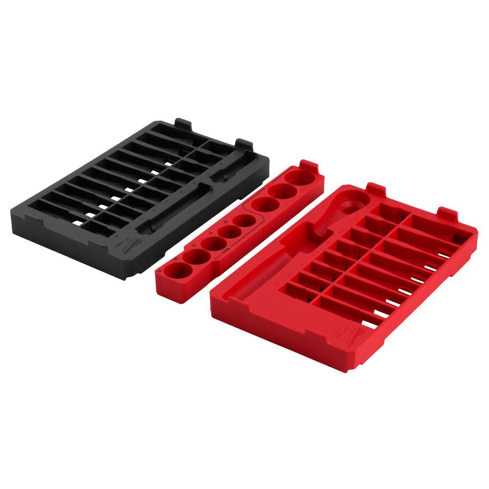 Milwaukee PACKOUT Trays for 47pc Ratchet & Socket Set 48-22-9487T ...