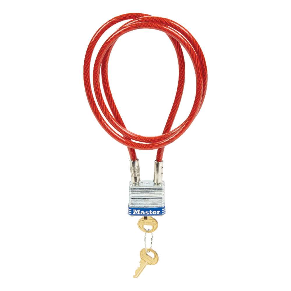 Master Lock Padlock Cable Lock 3/16 x 36in 4 Pin Cylinder Steel 1pk ...
