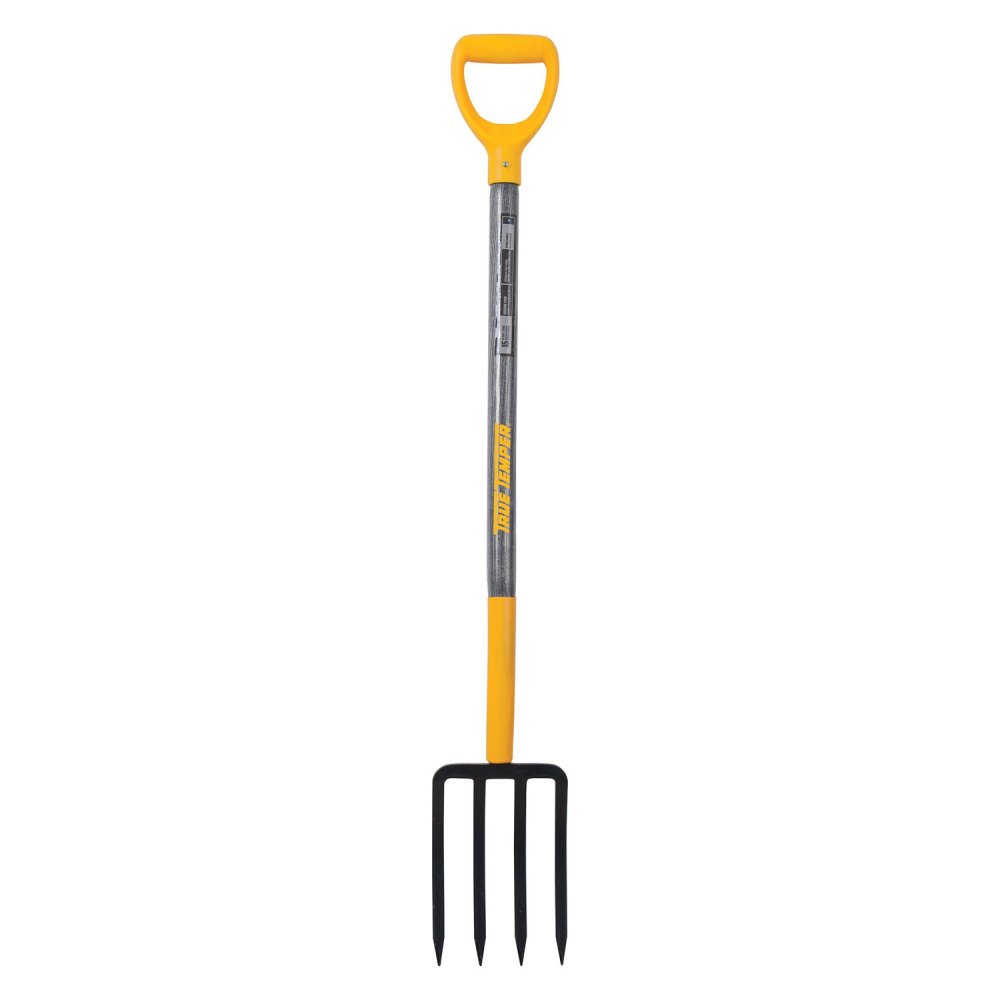 True Temper 4-Tine Spading Fork with D-Top Grip on Hardwood Handle ...