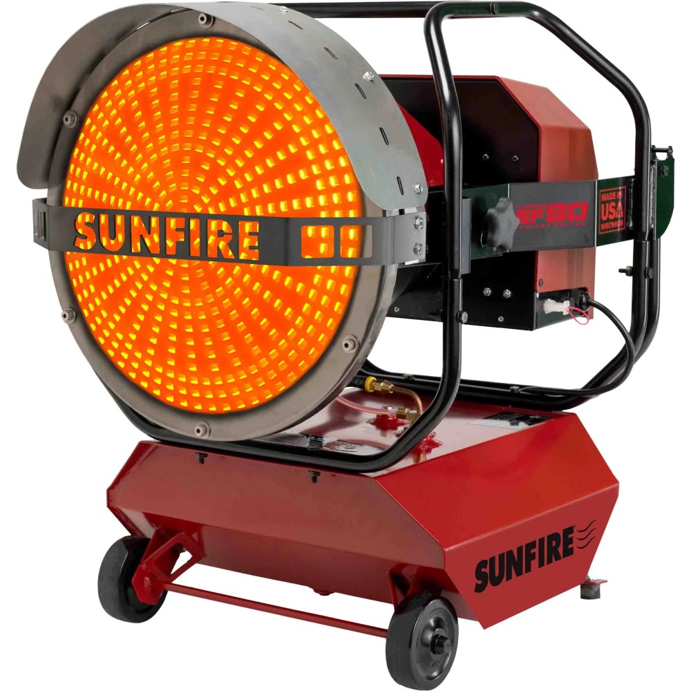 Sunfire SF80 80,000 Btu 1900 Square-Foot Area Diesel/Kerosene Radiant ...