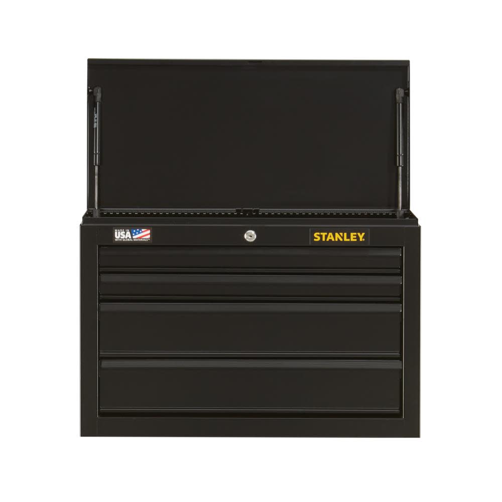 Stanley 26 in. W 100 Series 4-Drawer Tool Chest STST22643BK - Acme Tools