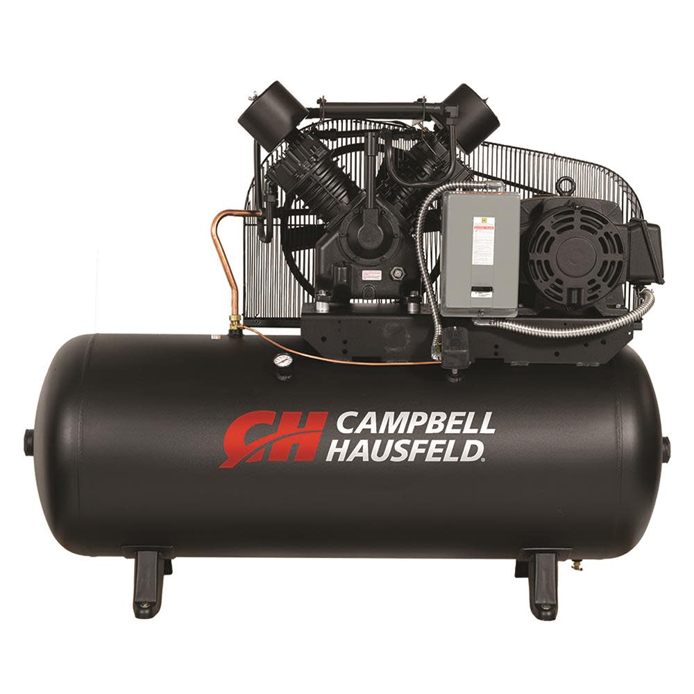 Campbell Hausfeld Air Compressor 120 Gallon 15 HP 3PH with Mag Starter ...