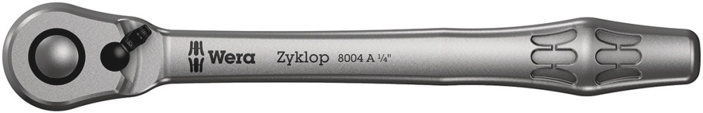 Wera Tools 8004 A Zyklop Metal Ratchet W/ Switch Lever & 1/4in Drive ...