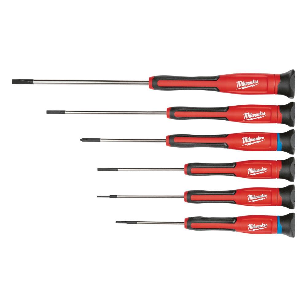 Milwaukee 6 pc. Precision Screwdriver Set 48-22-2606 from Milwaukee ...