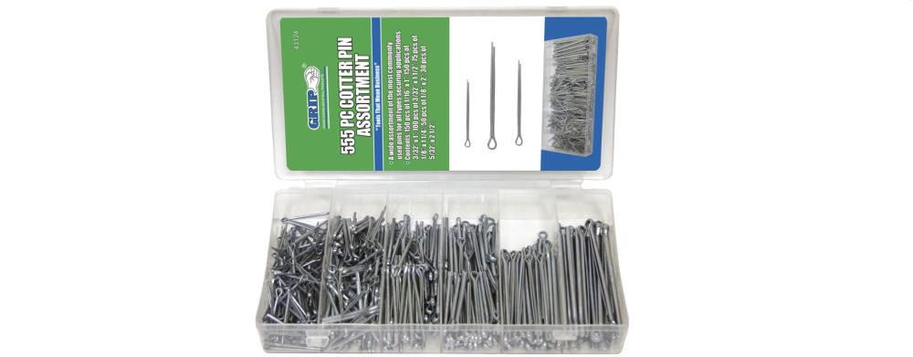 Grip On Tools 555 Piece Cotter Pin Assortment 43124 - Acme Tools