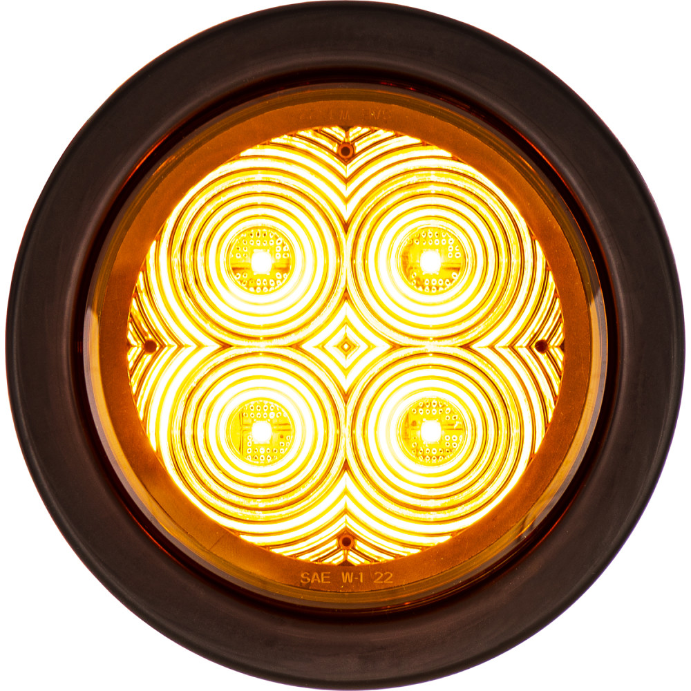 Buyers Products Company 4 Inch Round Recessed Strobe with Amber LEDs ...