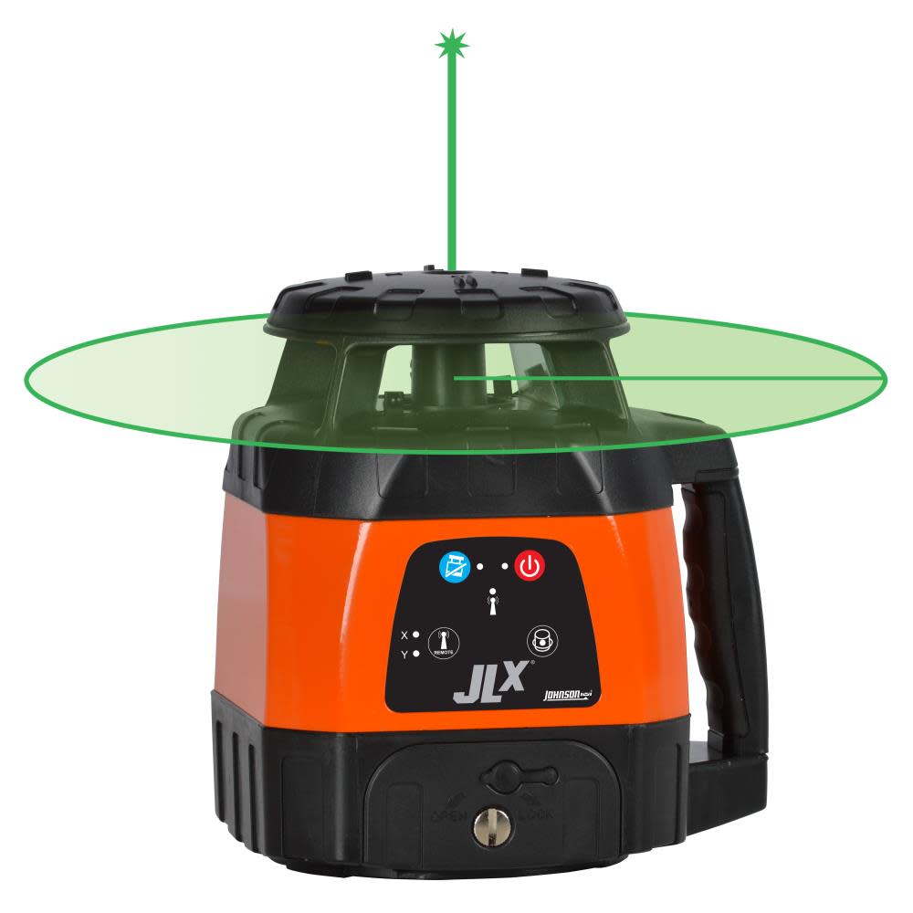 Johnson Level JLX Rotary Laser Kit with GreenBrite 40-6590I - Acme Tools