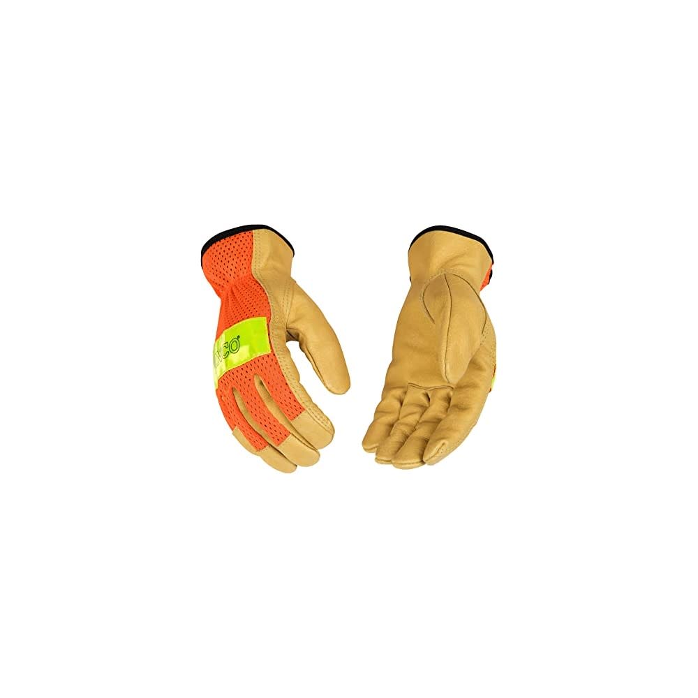 Kinco Hi-Vis Orange Mesh & Grain Pigskin Palm Glove 909K520 from Kinco ...