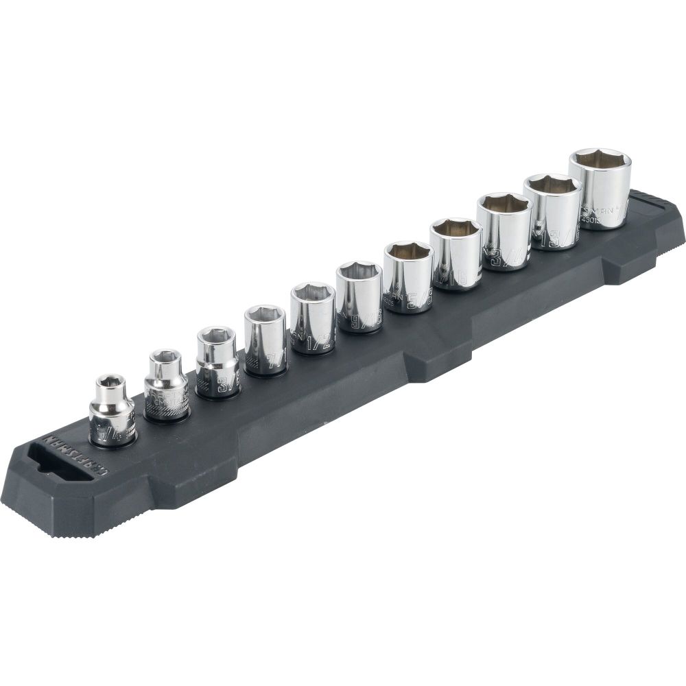 CRAFTSMAN 3/8-in Drive SAE 6 Point Socket Set, 11pc CMMT12042 - Acme Tools