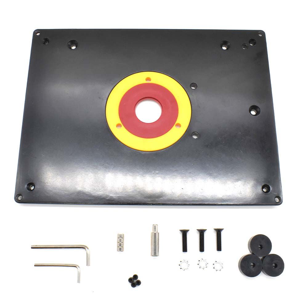 Big Horn 9 x 12 Inch Router Table Insert Plate with Guide Pin & Snap ...
