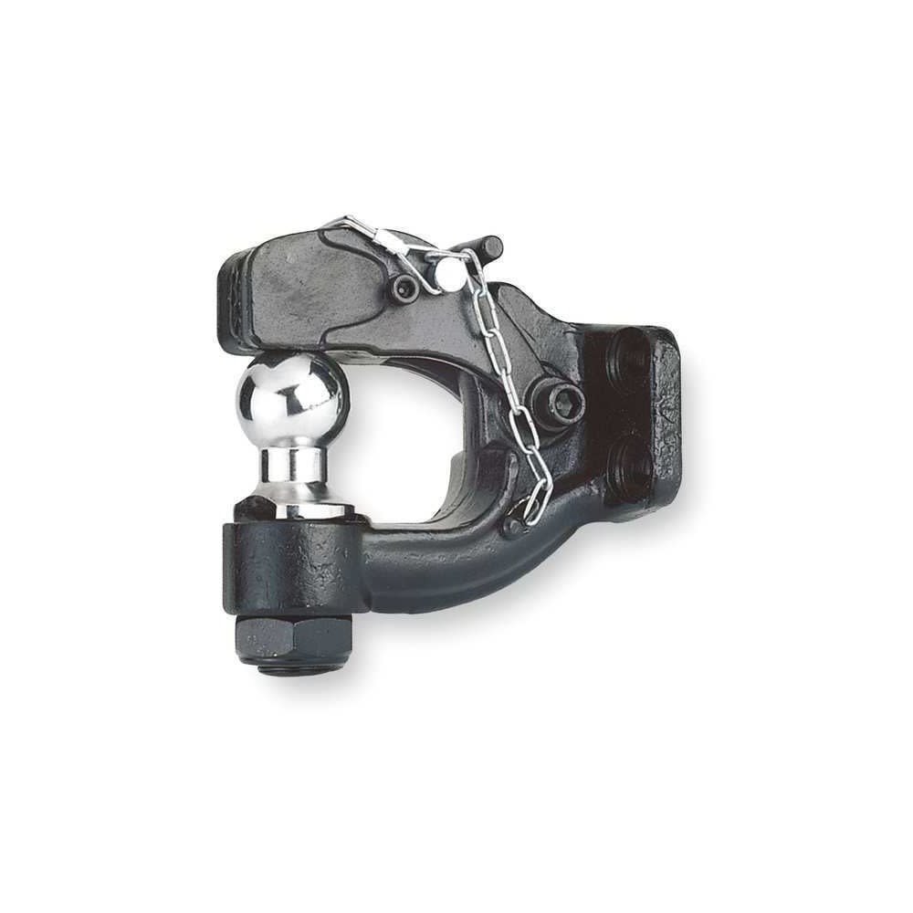 Reese 2in 16000 lbs Black Steel Combination Pintle Hook & Ball 8455420 ...