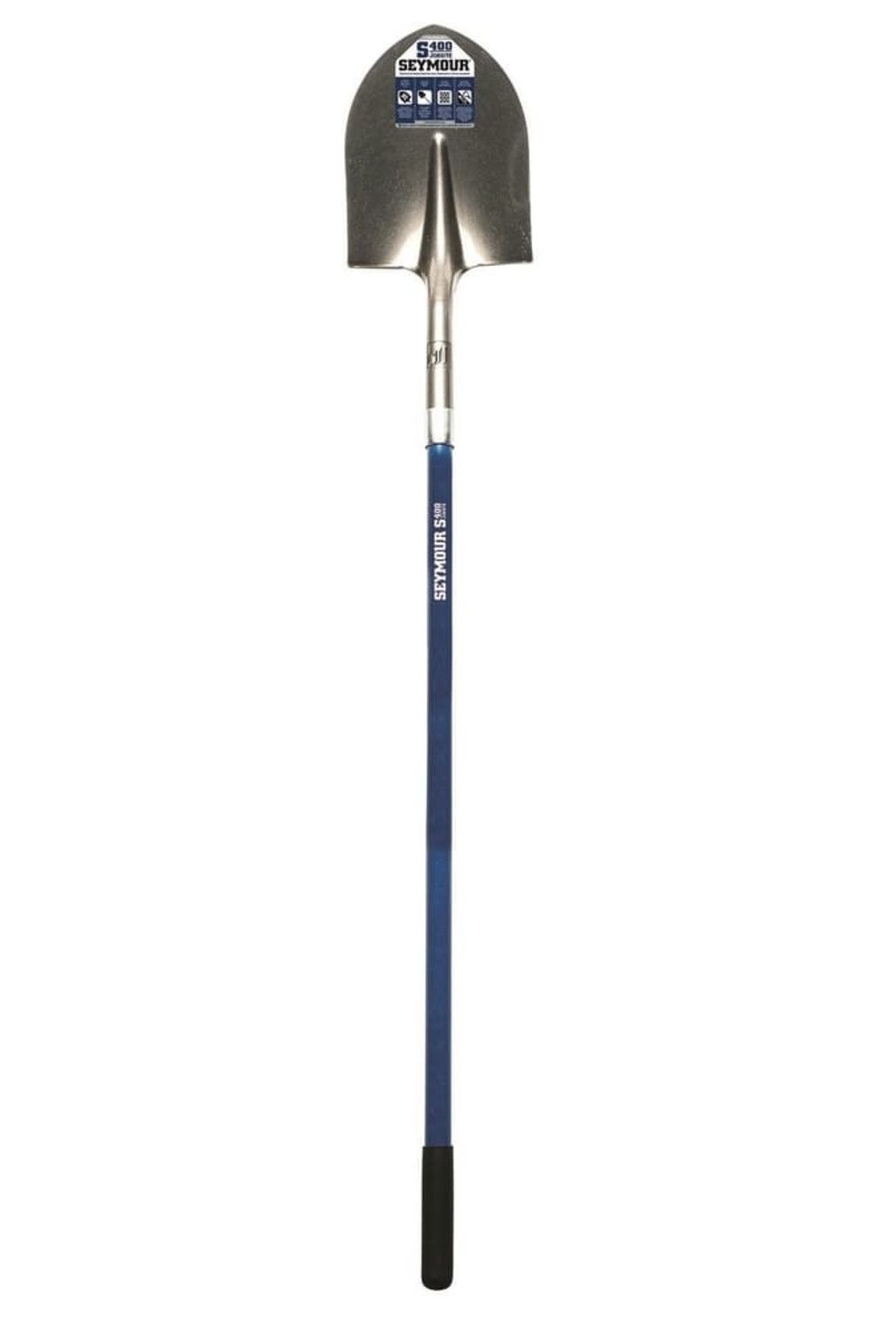 Structron Shovel Round Point Blue Fiberglass Handle 49450 - Acme Tools