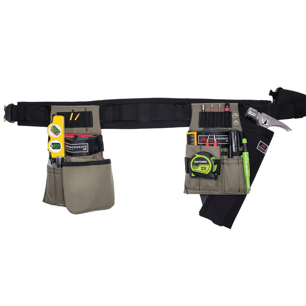 Diamondback Toolbelts Maestro 3-Pocket Complete Tool Belt Set Ranger ...