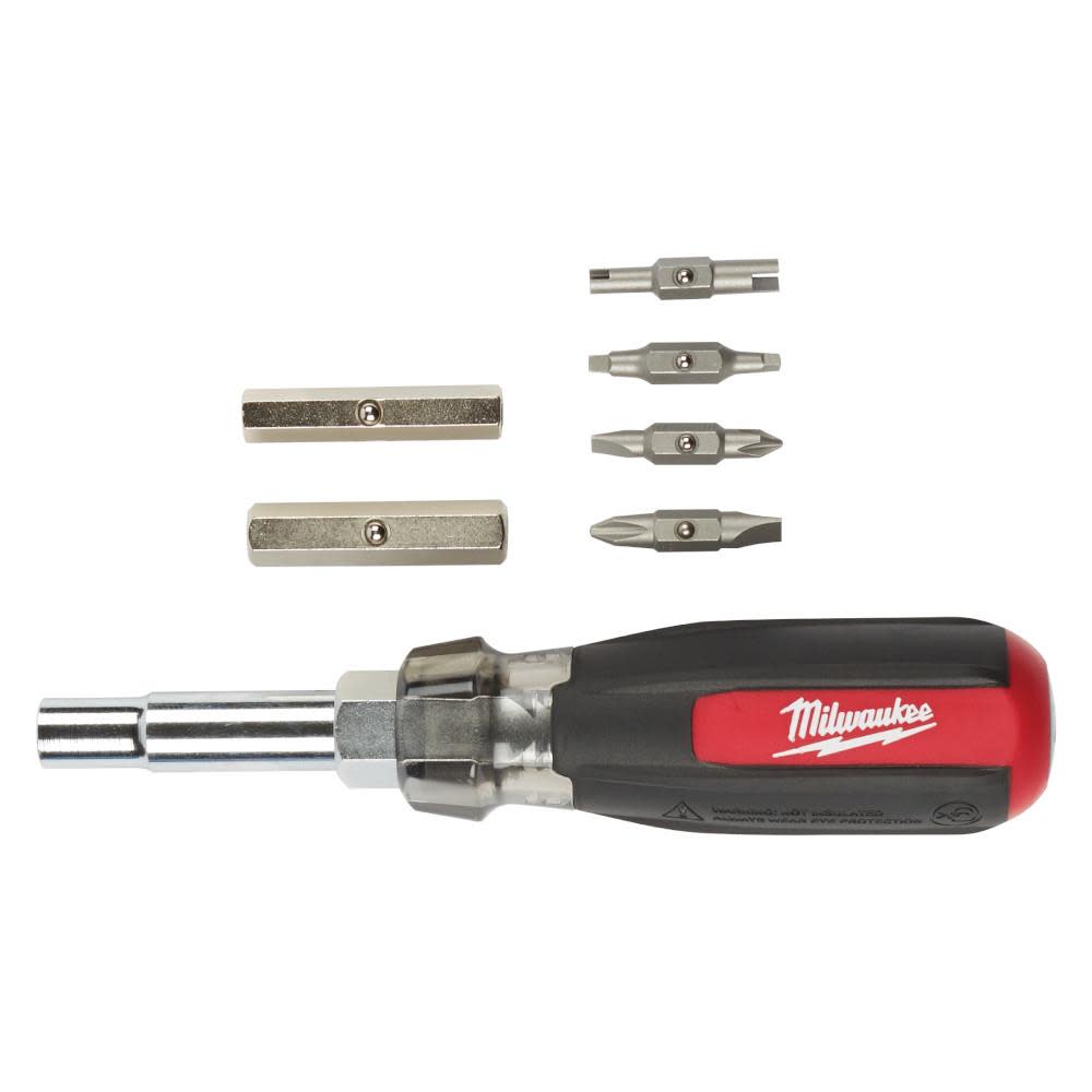 Milwaukee 13-in-1 Cushion Grip Screwdriver with Schrader Bit 48-22-2881 ...