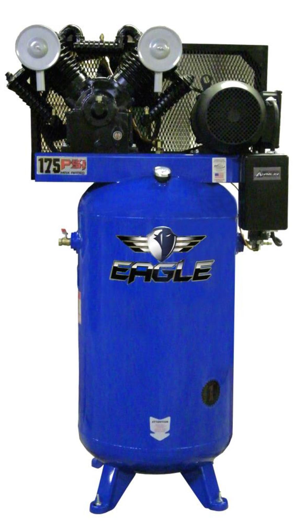 Eagle Compressor Air Compressor 7.5hp 2 Stage With Mag Starter 7180V2 ...